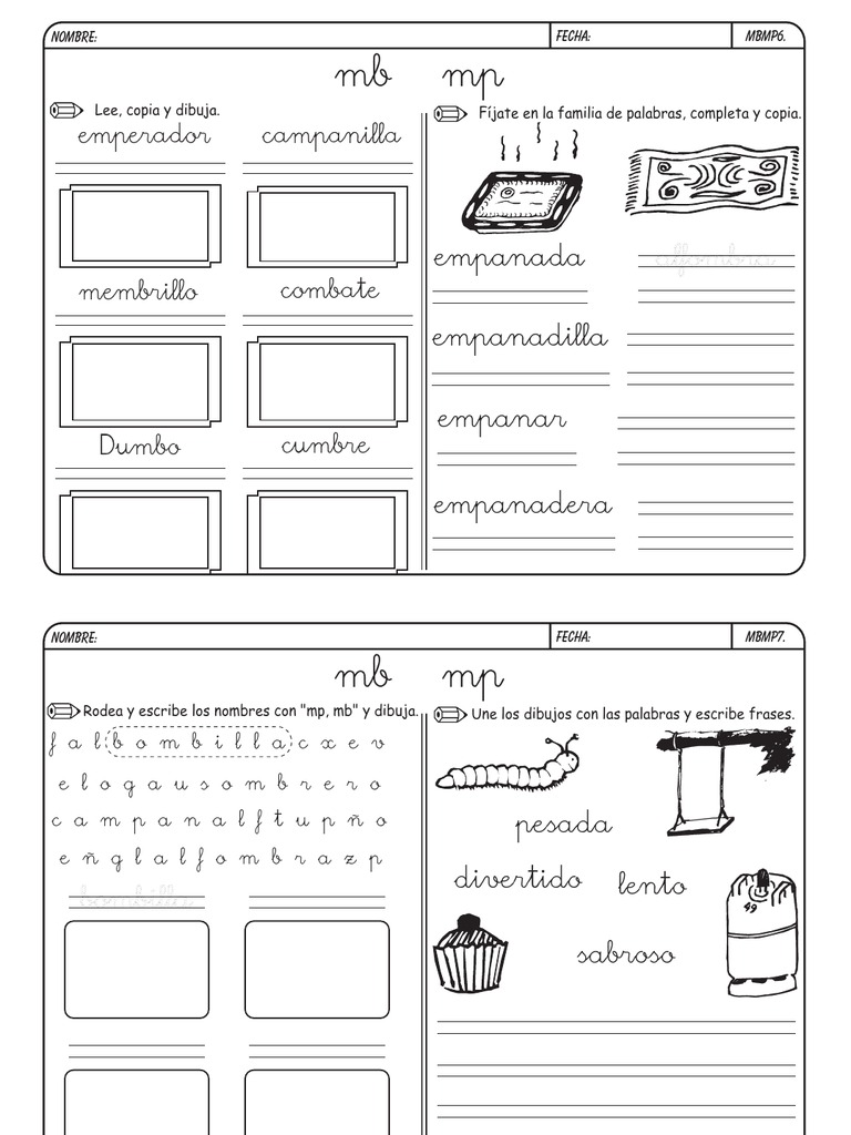 8palabras Con MB y MP | PDF