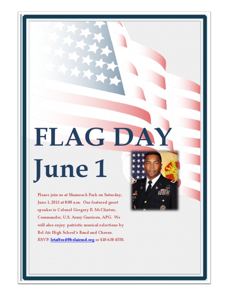 Flag Day Event at Shamrock Park | PDF