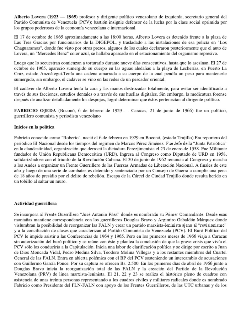 Alberto Lovera | PDF | Organización no gubernamental | Gobierno