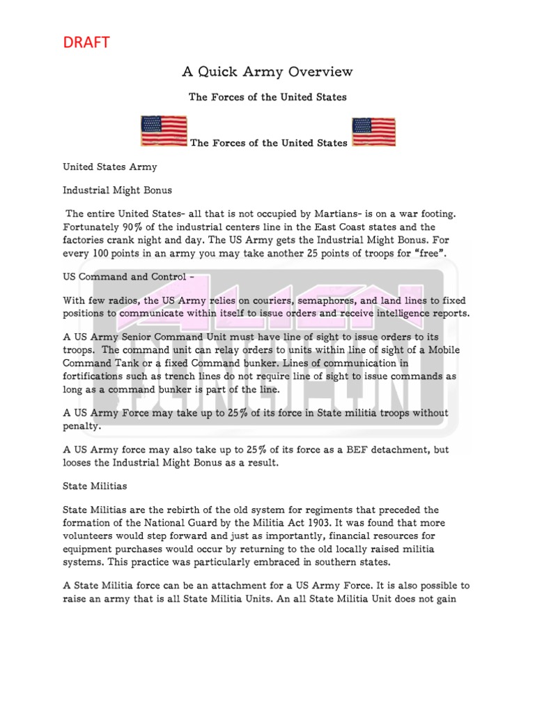 A Quick Army Overview | PDF