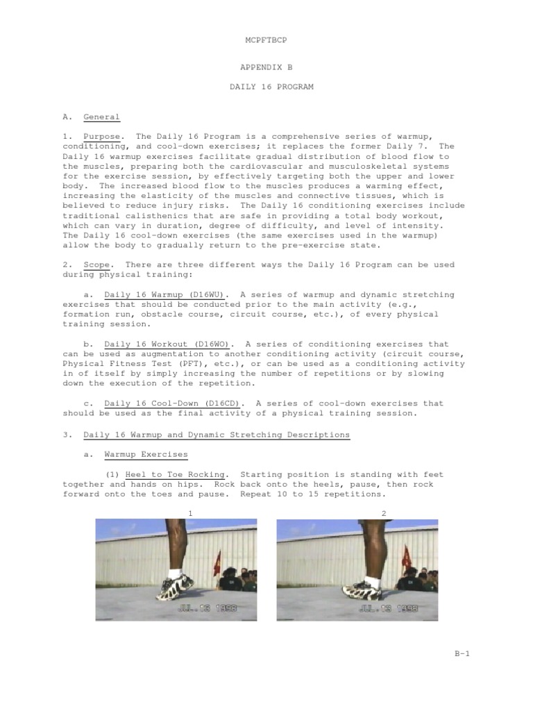 USMC Daily 16 Workout Manual | Anatomical Terms Of Motion | Elbow