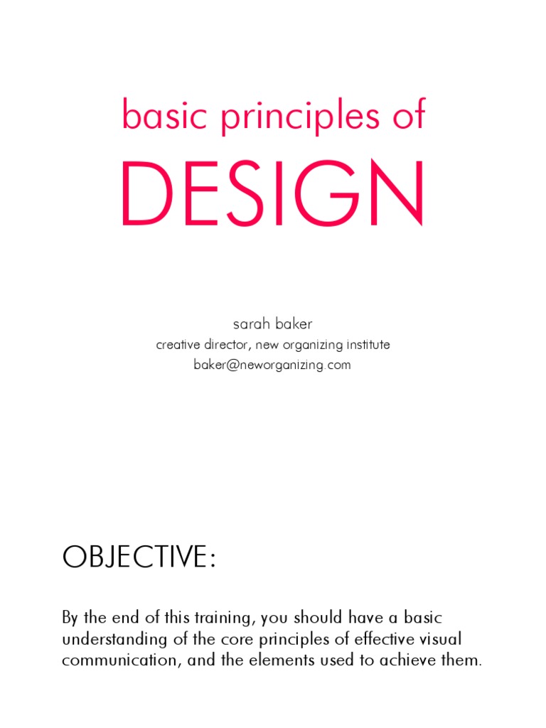 #1udigital Training: Basic Principles of Design | PDF | Art | Self ...