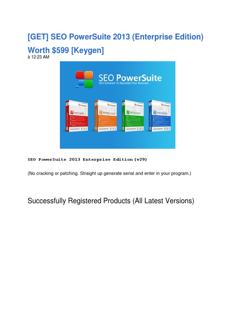 Crack Senuke | PDF | System Software | Computing