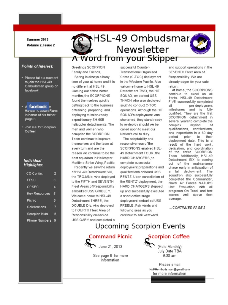 Ombudsman Newsletter Summer2013 | PDF | Wic | Museum