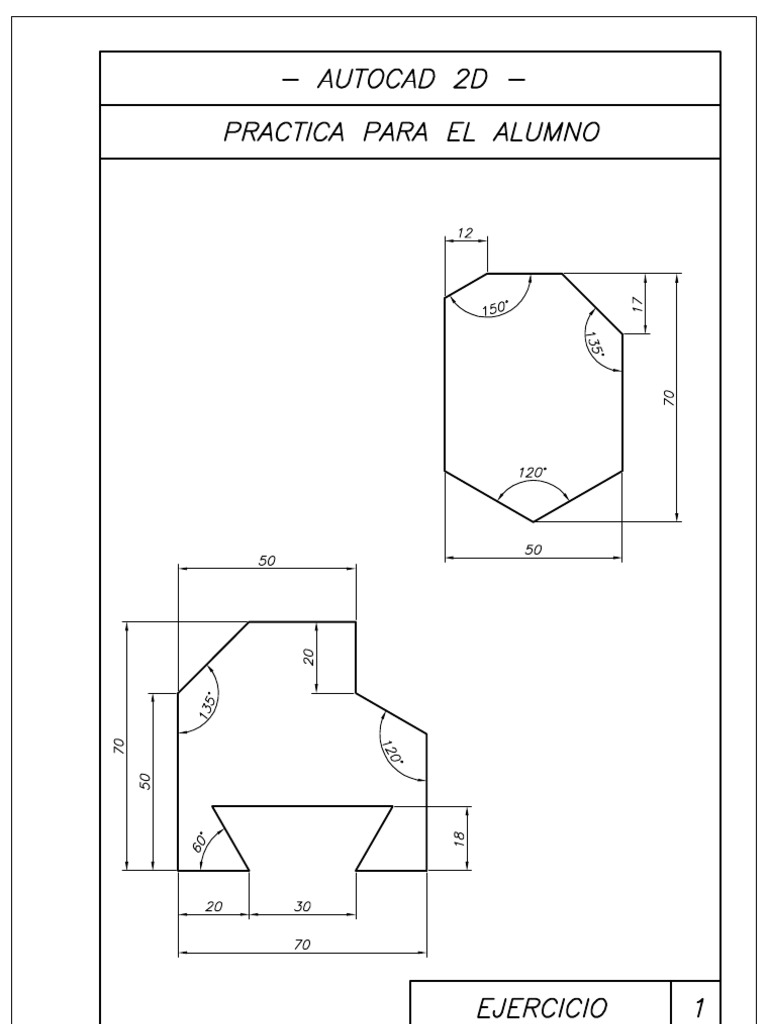 Ejercicios de Practica Autocad