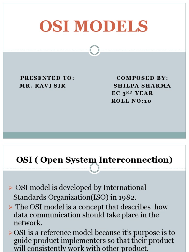 Osi Model | Download Free PDF | Osi Model | Network Packet