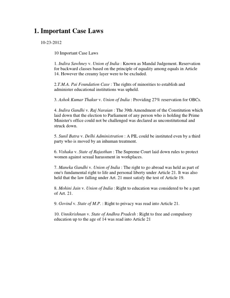 important-case-laws-pdf