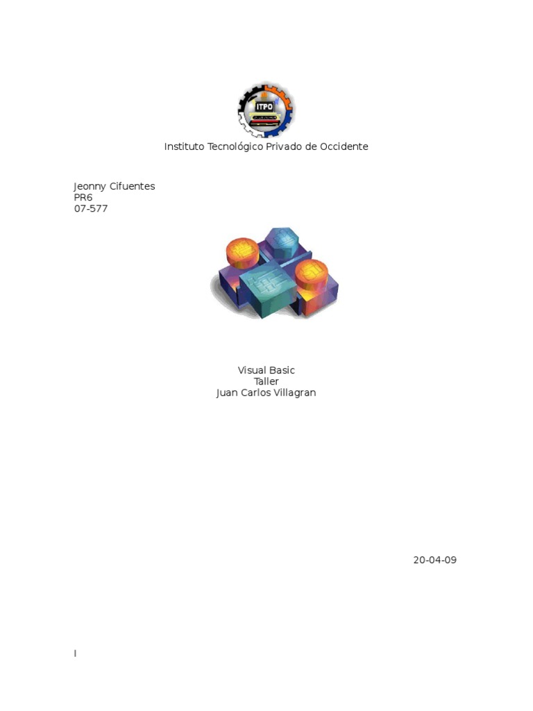 Tarea de Taller Visual Basic | PDF | Programa de computadora | Programación