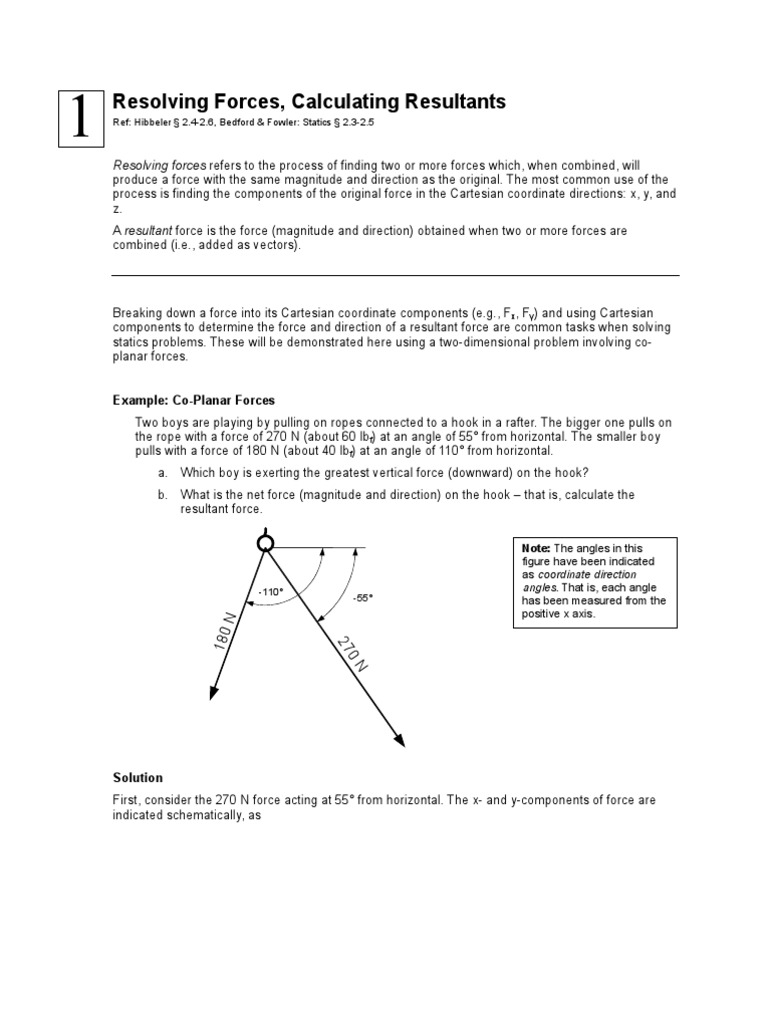 Force Calculation | PDF