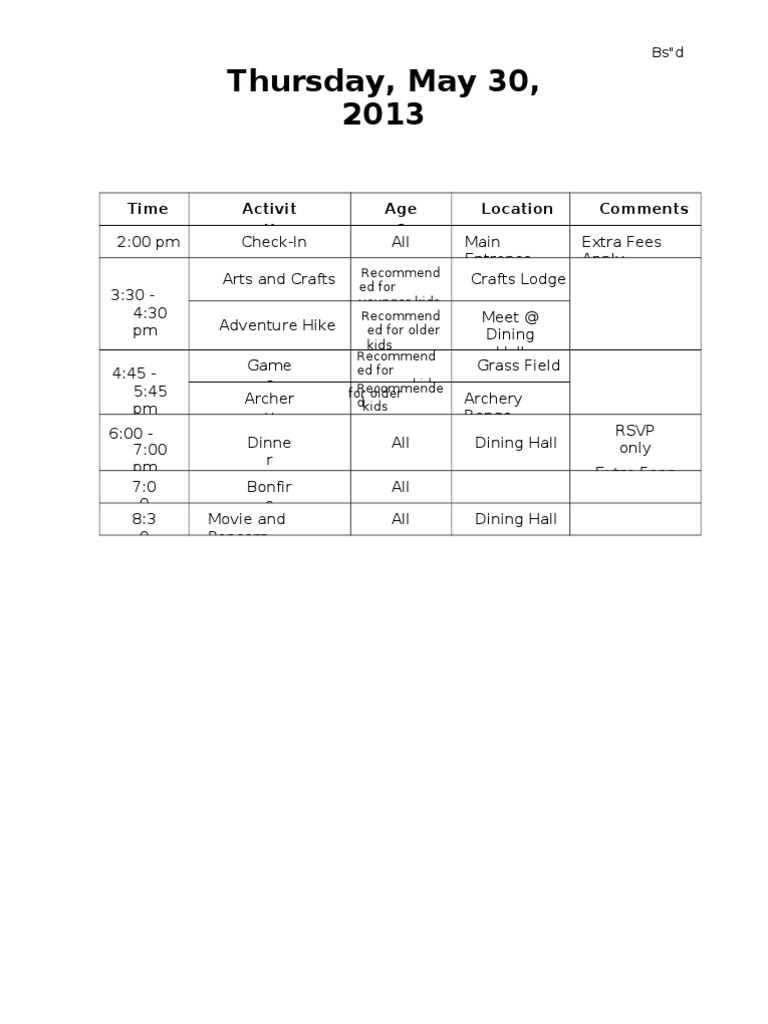 Convertedshabbat Oc Schedule | PDF | Religious Education | Religion And Belief