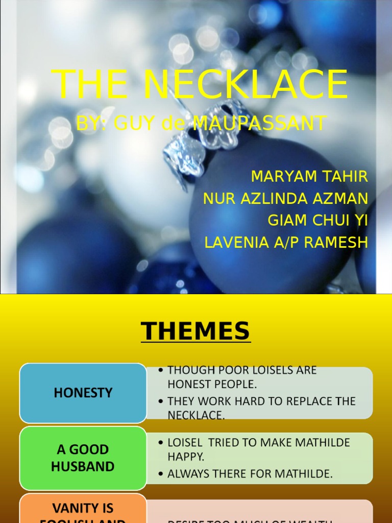 The Necklace by Guy de Maupassant | Short Stories | Jewelry