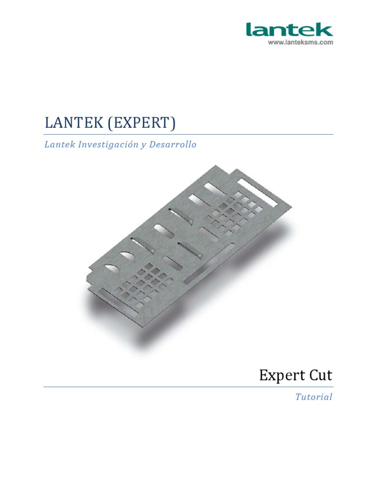 Cut Tutorial Lantek | PDF | Numerical Control | Dialog Box