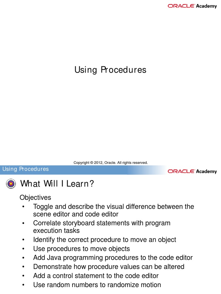 Using Procedures | Download Free PDF | Subroutine | Parameter (Computer Programming)