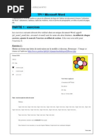 TP N°1 Traitement de Texte (MS WORD) | PDF | Microsoft Word | Informatique