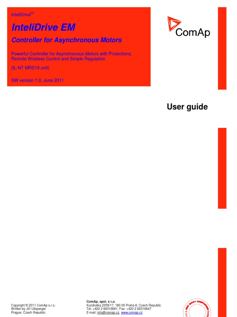 Comap InteliDrive EM User Guide v.1.0 | PDF | Power Supply | Communications Protocols