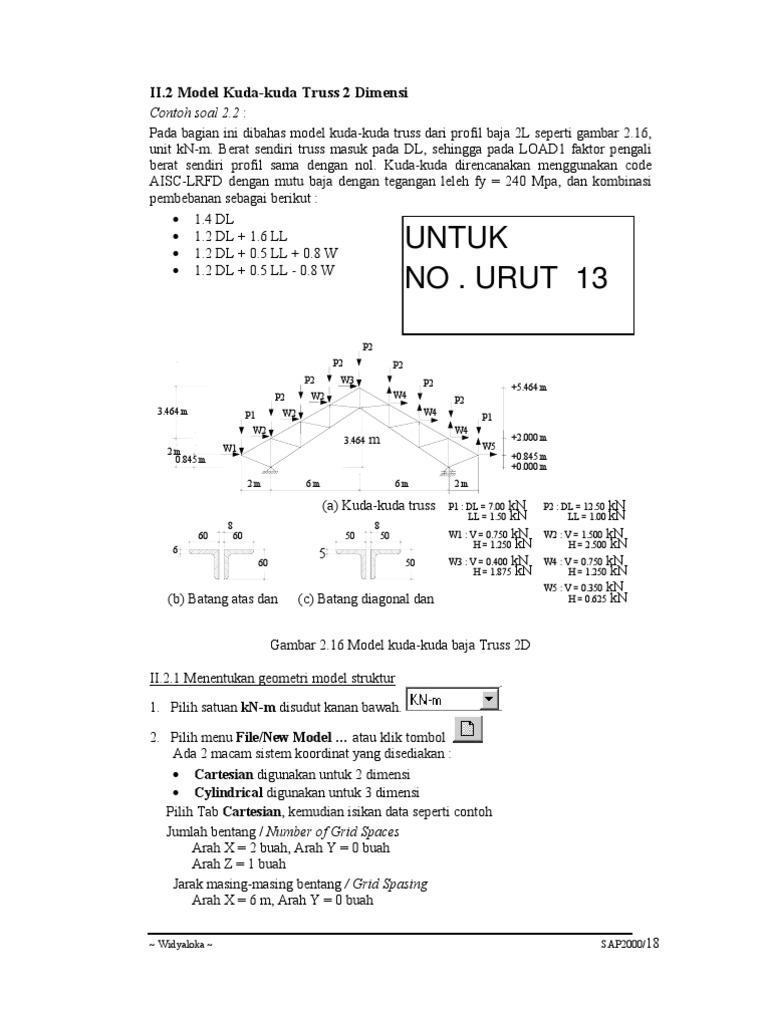 Tutorial SAP 2000 | PDF
