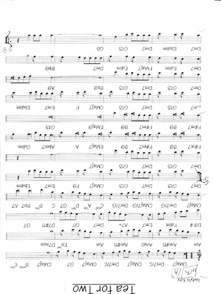 Tea for Two Lead Sheet PDF | PDF