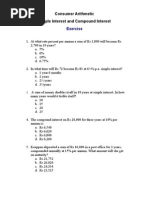 Simple & Compound Interest - Practice Questions | PDF | Interest ...