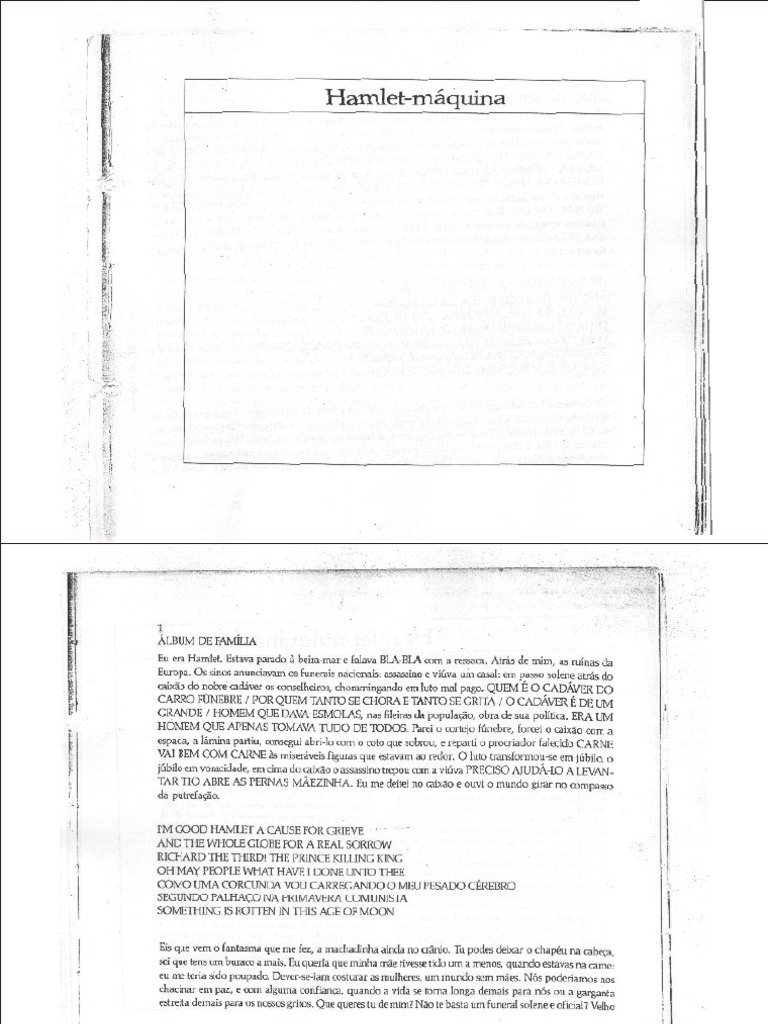 Heiner Müller - Hamlet Machine | PDF