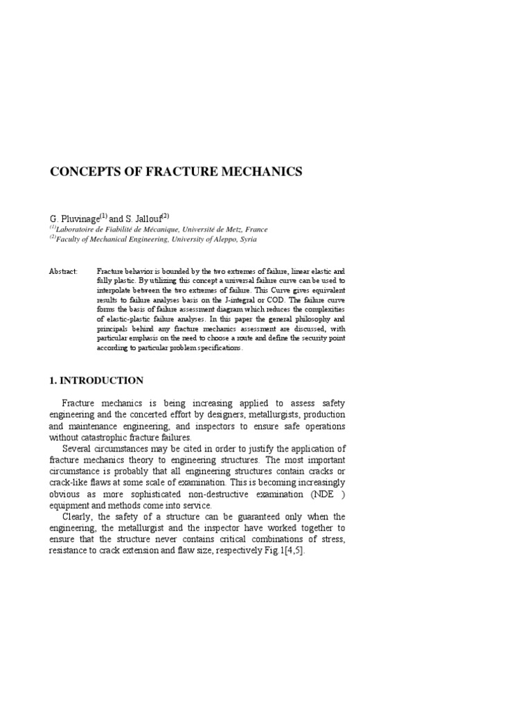 Fracture Mechanics Principles | PDF
