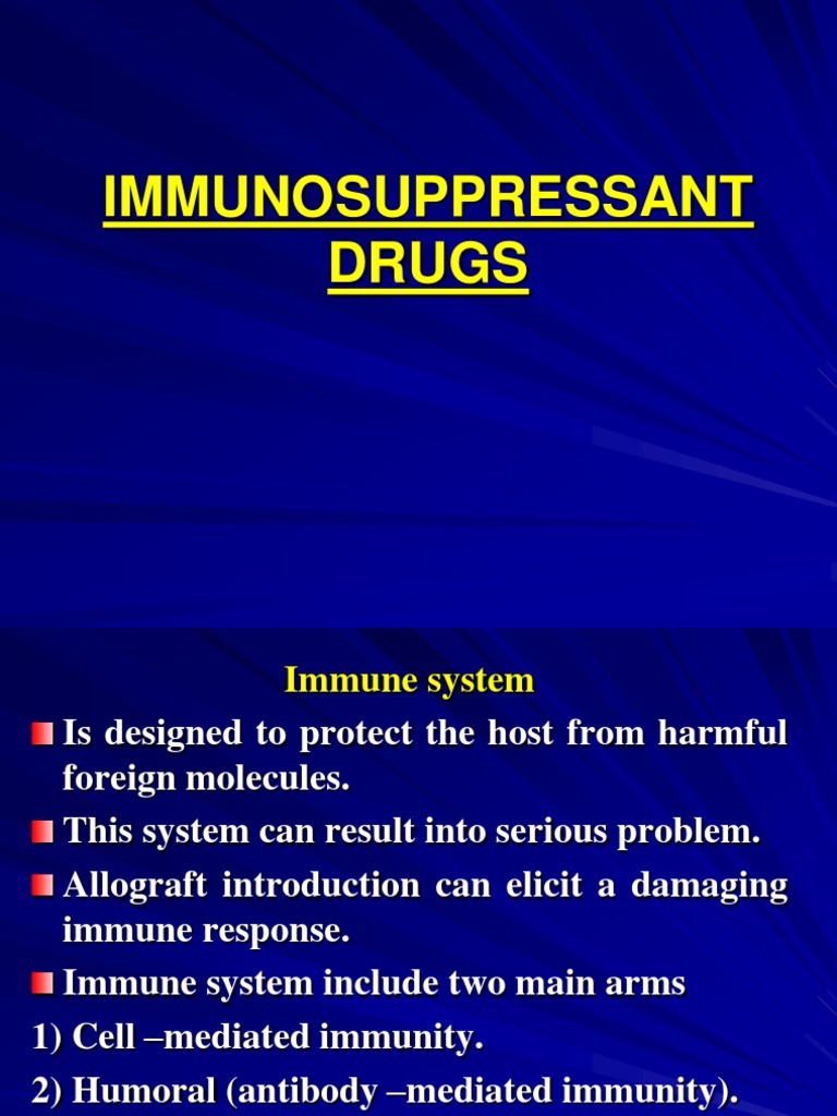 Immunosuppressant Drugs | T Helper Cell | Immune System