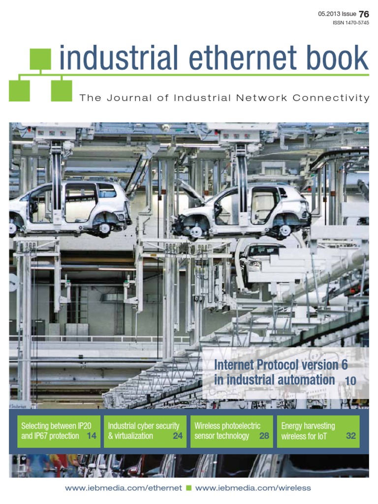 Industrial Ethernet Book May 2013 | PDF | I Pv6 | Computer Network