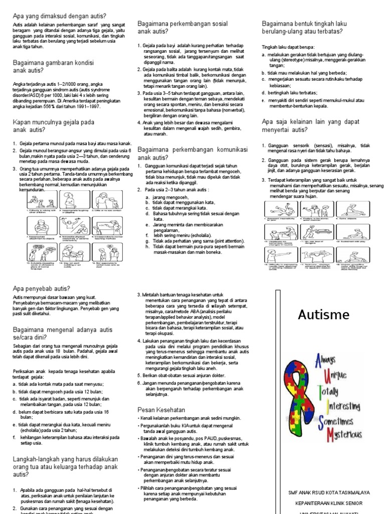 Memahami Autisme: Gejala dan Penanganan | PDF