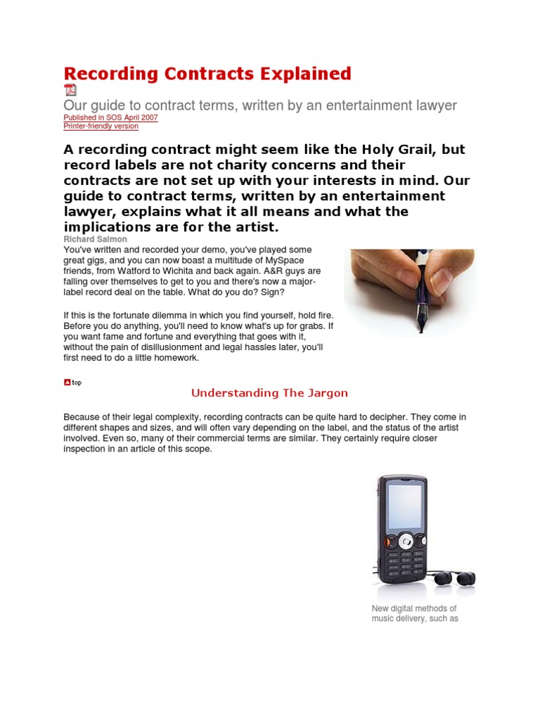 Recording Contracts Explained | Royalty Payment | Record Label