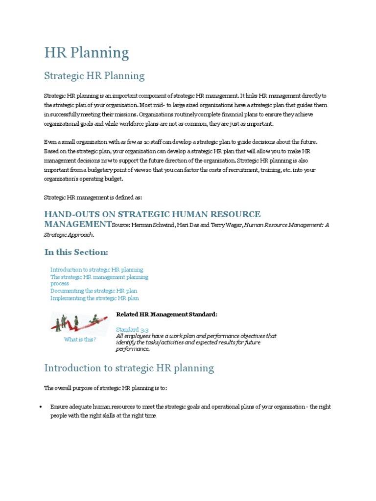 HR Planning | PDF | Human Resource Management | Employment