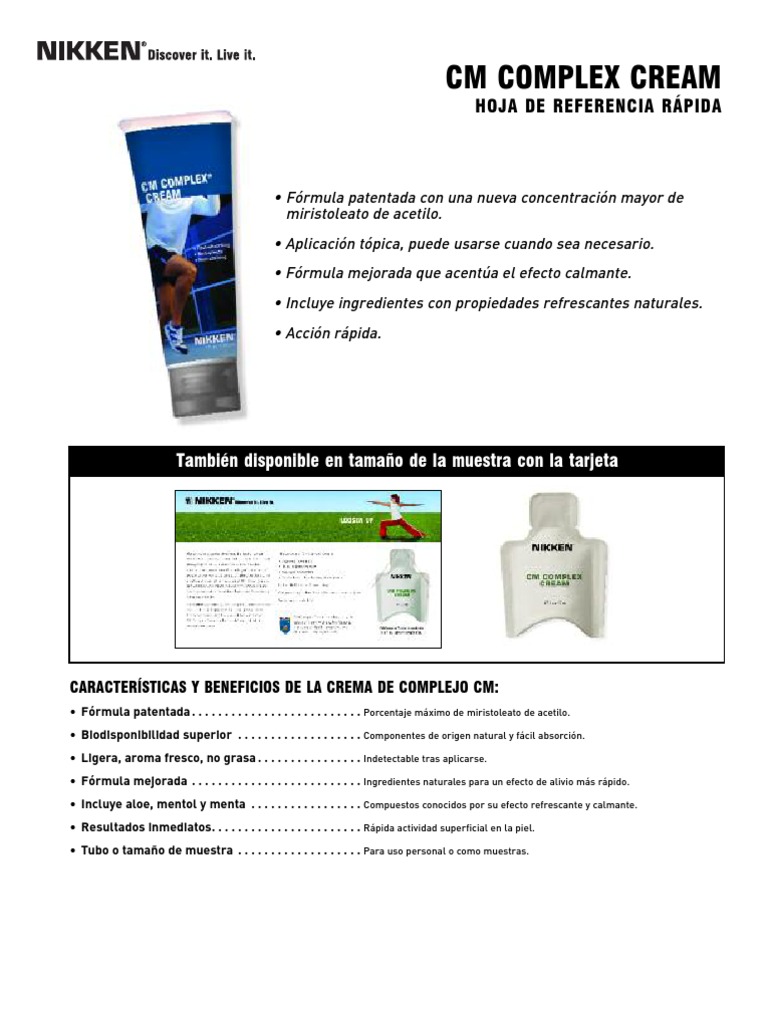 Crema CM Complex | PDF | Medicamentos con receta | Química