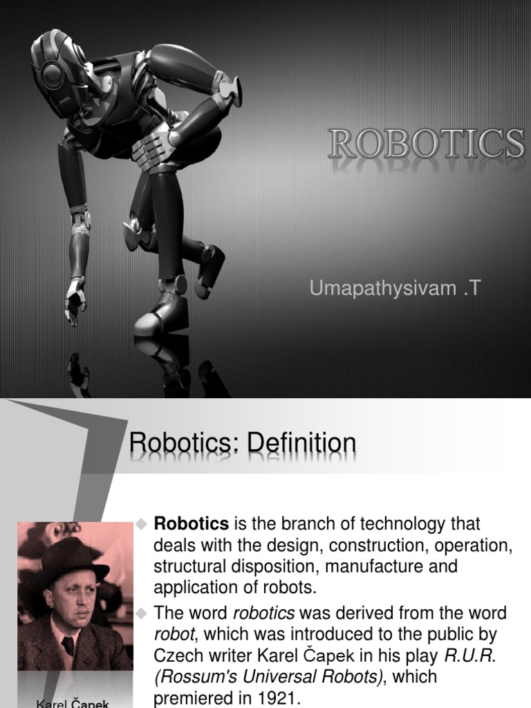 Robotics Definition History | PDF | Robot | Robotics