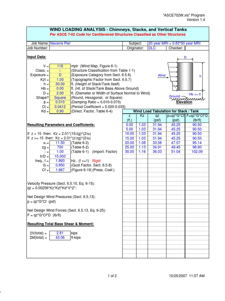 ASCE702W wind load analysis | PDF | Wound | Applied And Interdisciplinary Physics