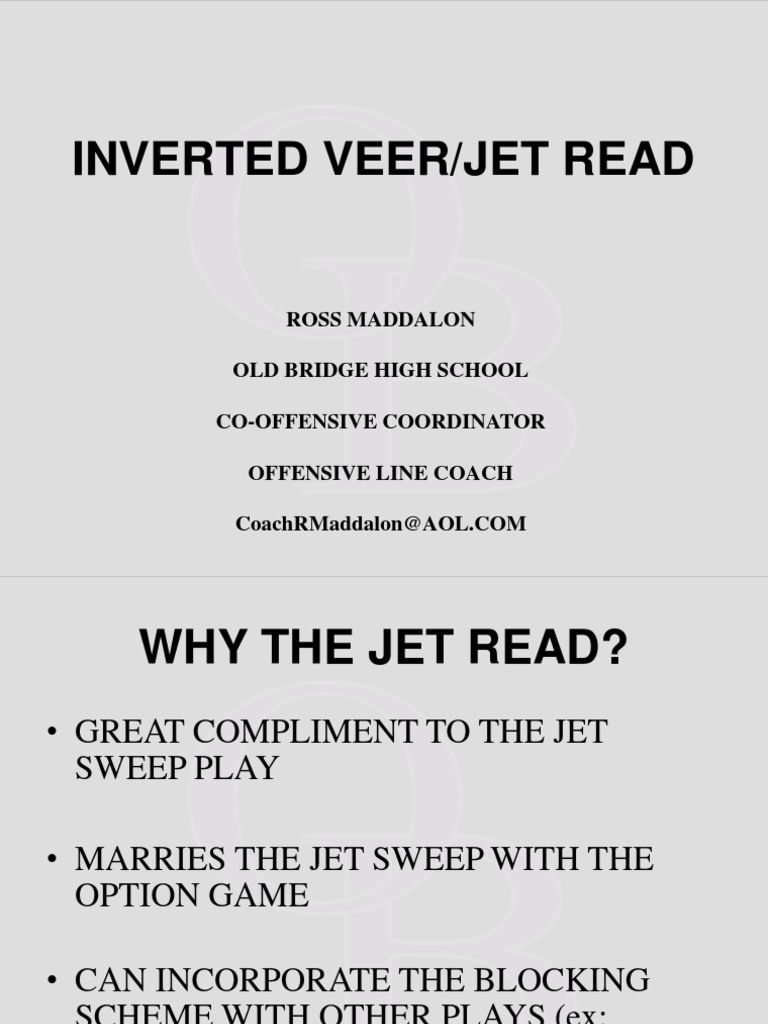 Inverted Veer/Jet Read: Ross Maddalon Old Bridge High School Co ...