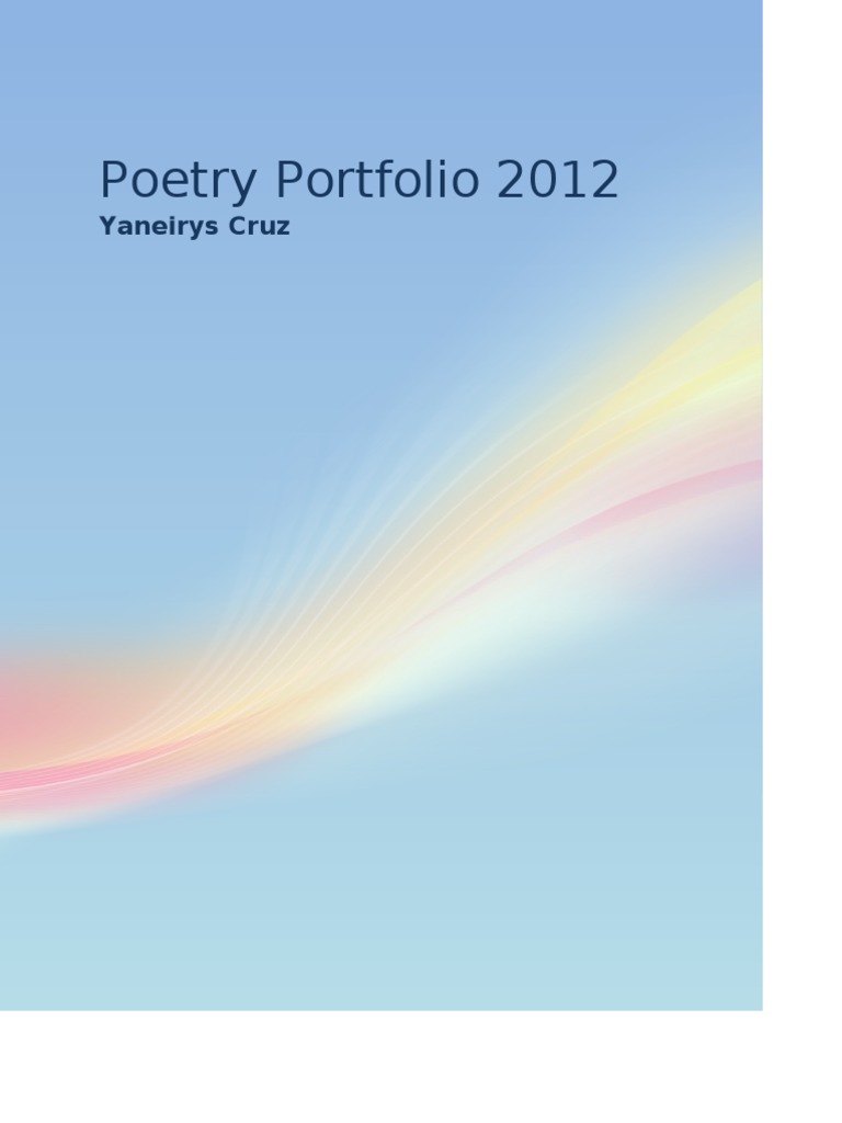 Poetry Portfolio 2012 | PDF | Parameter (Computer Programming ...