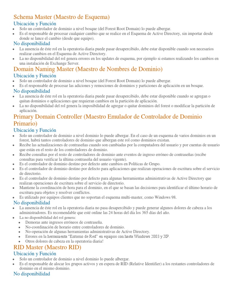 Schema Master | PDF | Directorio Activo | Tecnología digital