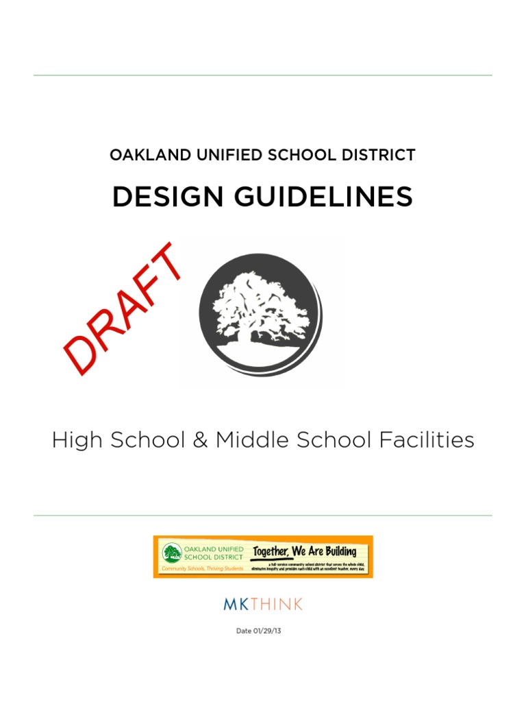 High School and Middle School Design Guidelines | PDF | Classroom ...