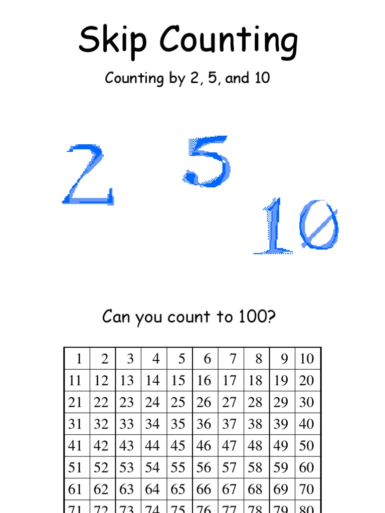 Skip Counting | PDF