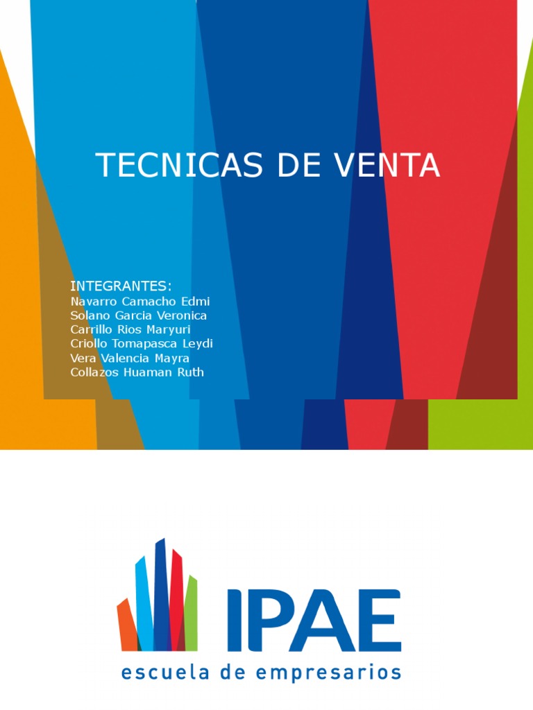 Tecnicas de Ventas Edna | PDF | Producto (Negocio) | Ventas