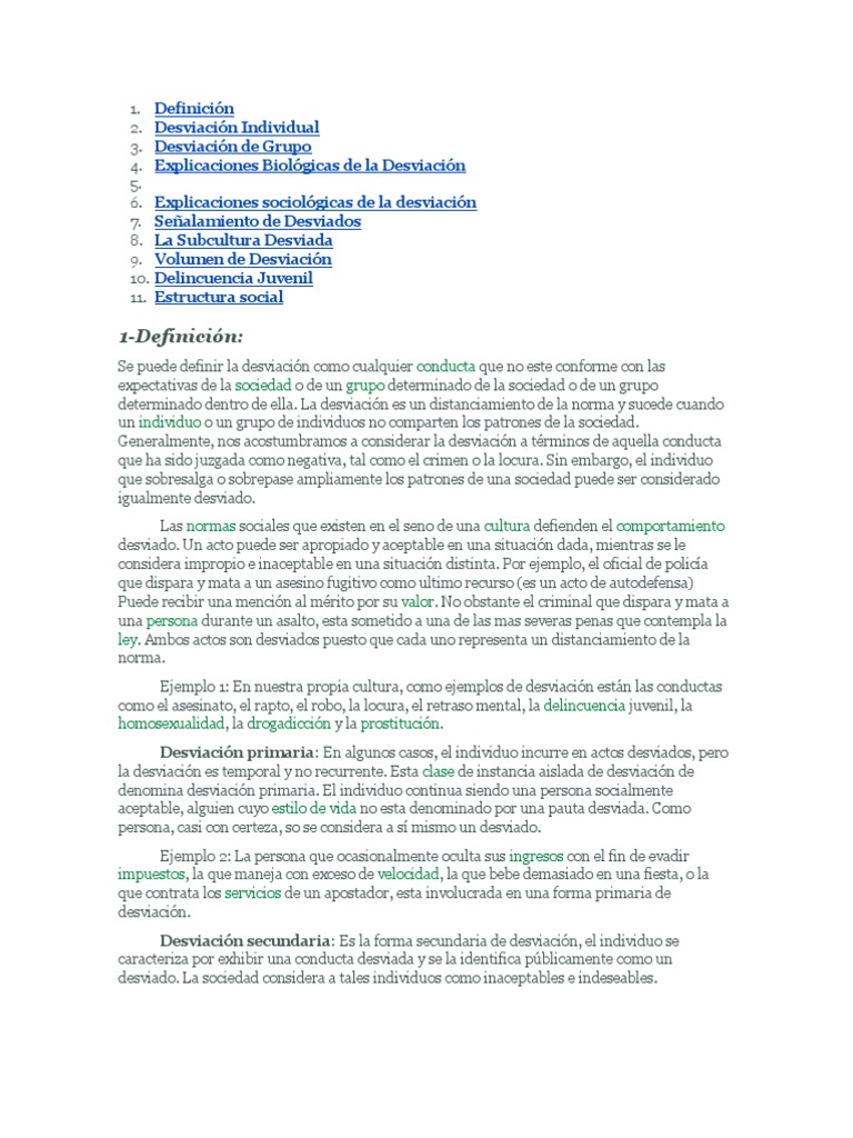 Conducta Desviada | PDF | Delito | Comportamiento