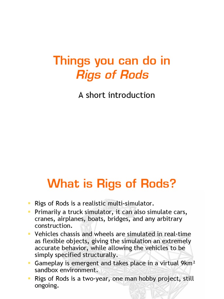 Rigs of Rods: Ultimate Gameplay Guide | PDF
