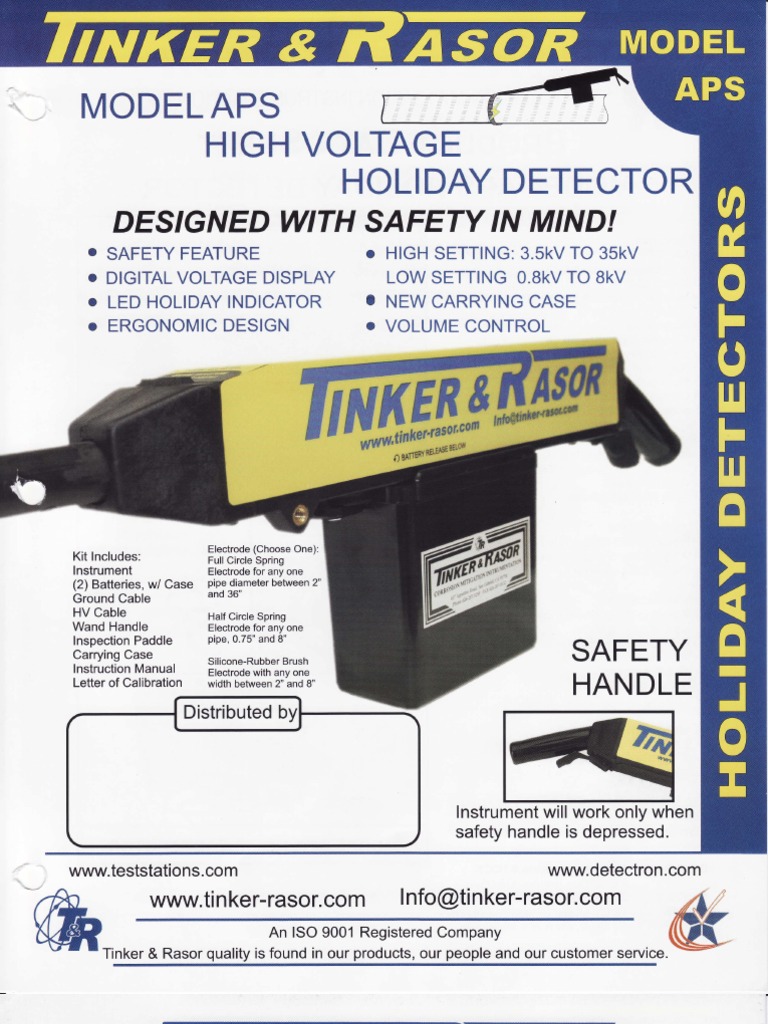 Tinker Rasor - Holiday Detectors | PDF | Wire | Pipe (Fluid Conveyance)