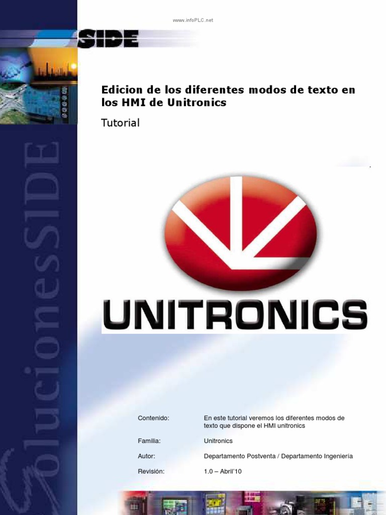 Infoplc Net 12 Hmi Textos | PDF | Software | Informática
