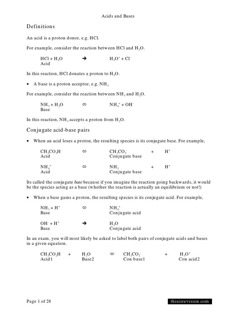 Acid and Base | PDF | Ph | Buffer Solution