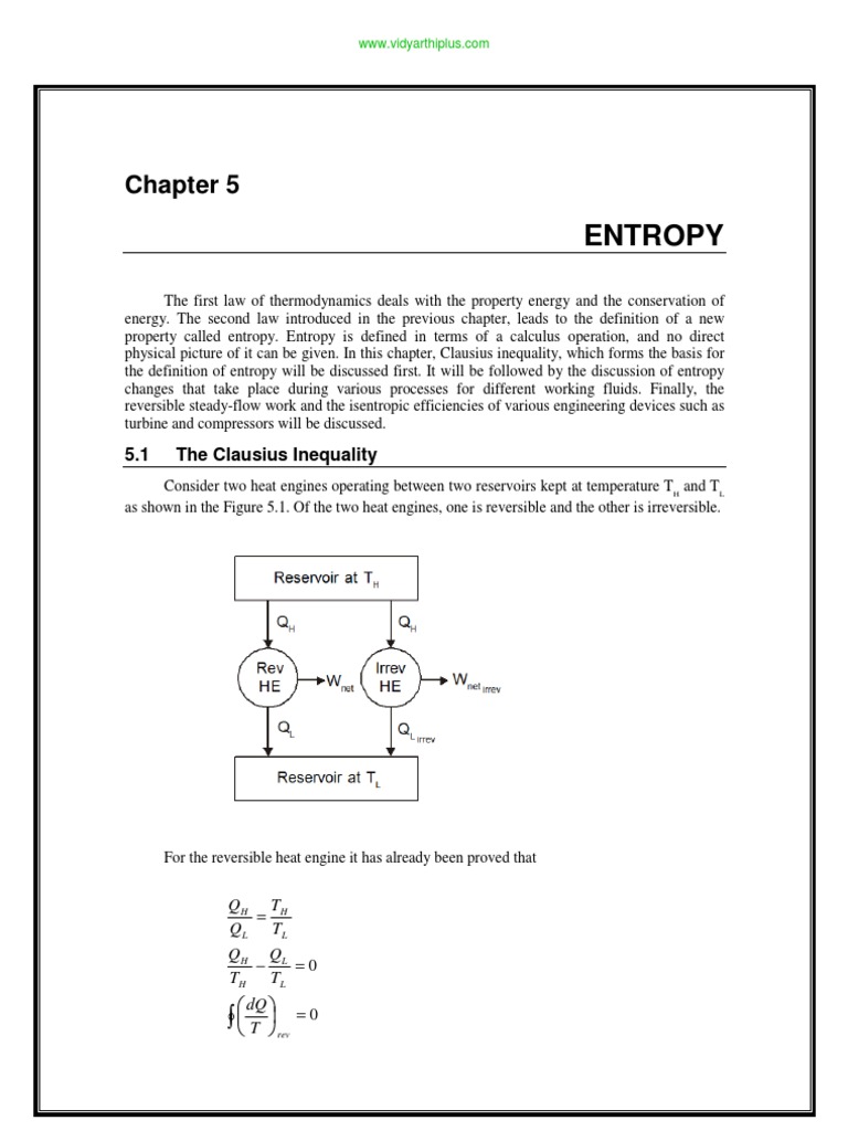 Entropy: Understanding the Second Law of Thermodynamics Through ...