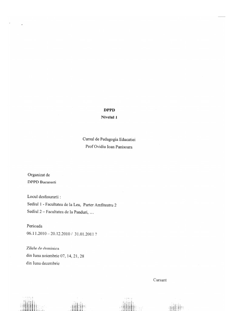 Cursuri Prof Ion Ovidiu Panisoara | PDF