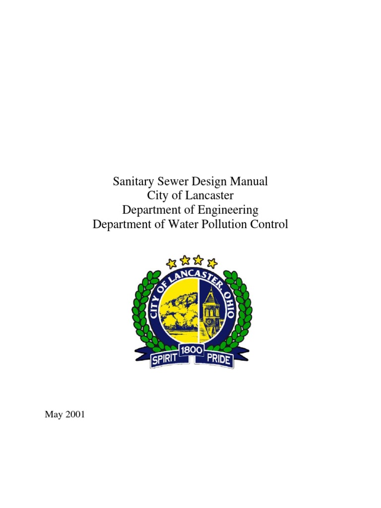 Sanitary Sewer Design Manual | PDF