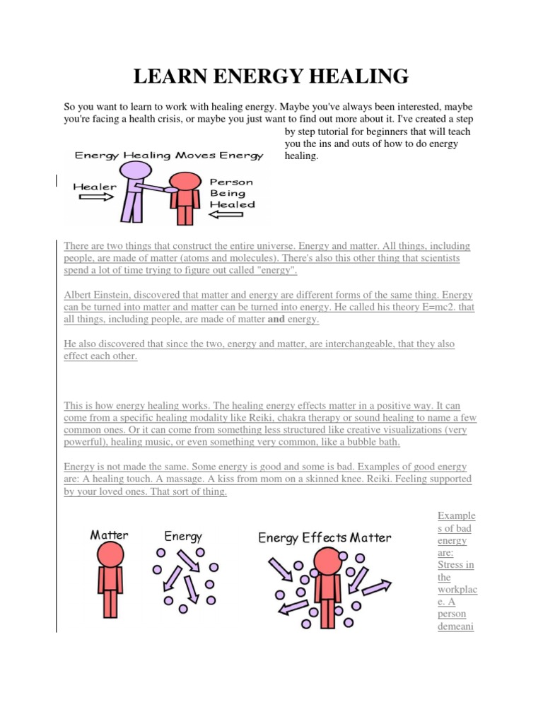 Energy Healing | PDF | Anger | Hand