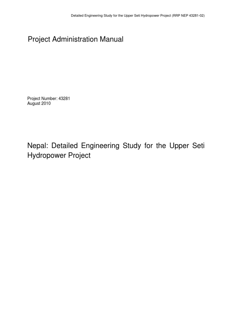 Project Administration Manual | PDF | Procurement | Asian Development Bank