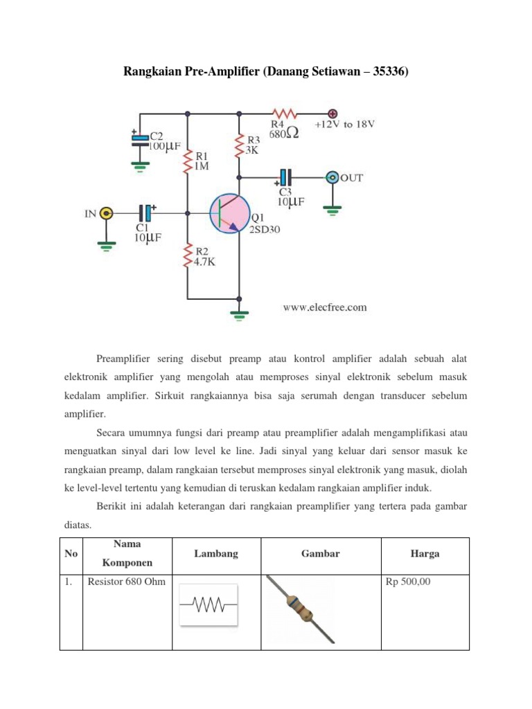 Rangkaian Preamp | PDF