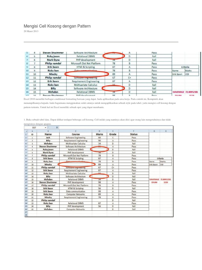 Tutorial Excel | PDF